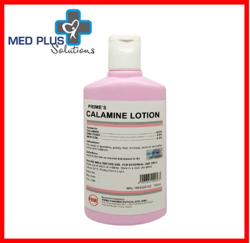 Primes Calamine Lotion 150ml Exp 32027 Prime Zinc Oxide Dermatitis Itchy Sunburn Prickly