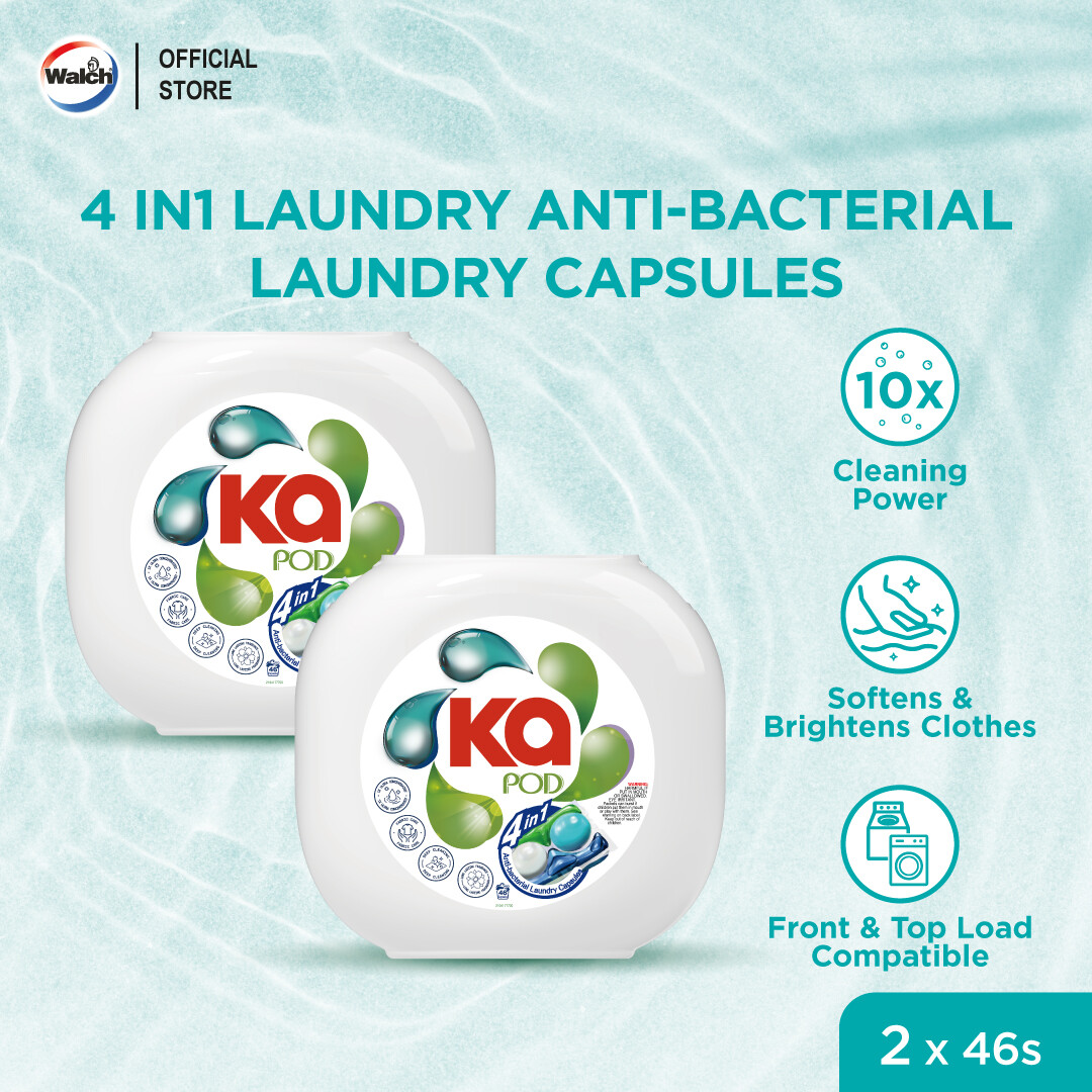 [TWIN PACK] Ka 4in1 Laundry Capsules 16g x 46pcs | Lazada