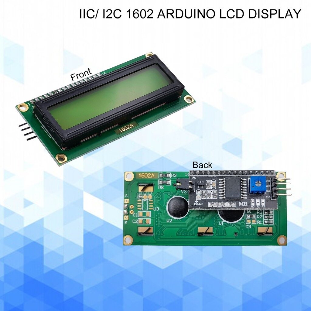 Arduino Serial IIC I2C LCD 1602 (16x2) Liquid Crystal Display Module ...