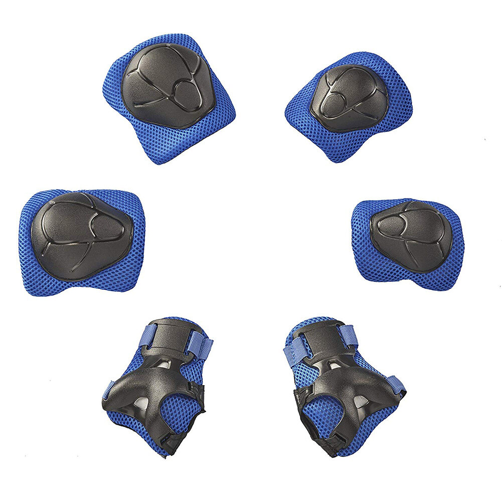 7 Pcs Skateboard Helmet Protector Set Elbow Wrist Knee Pads Helmet ...