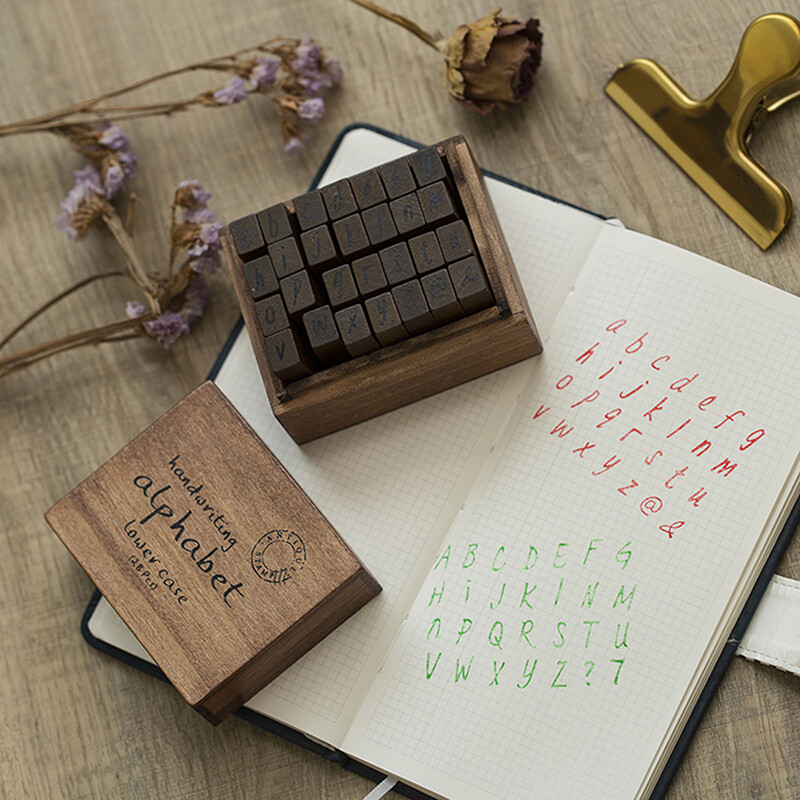 TANG 28/70Pcs DIY Number Alphabet Combination Letter Stamp Diary ...