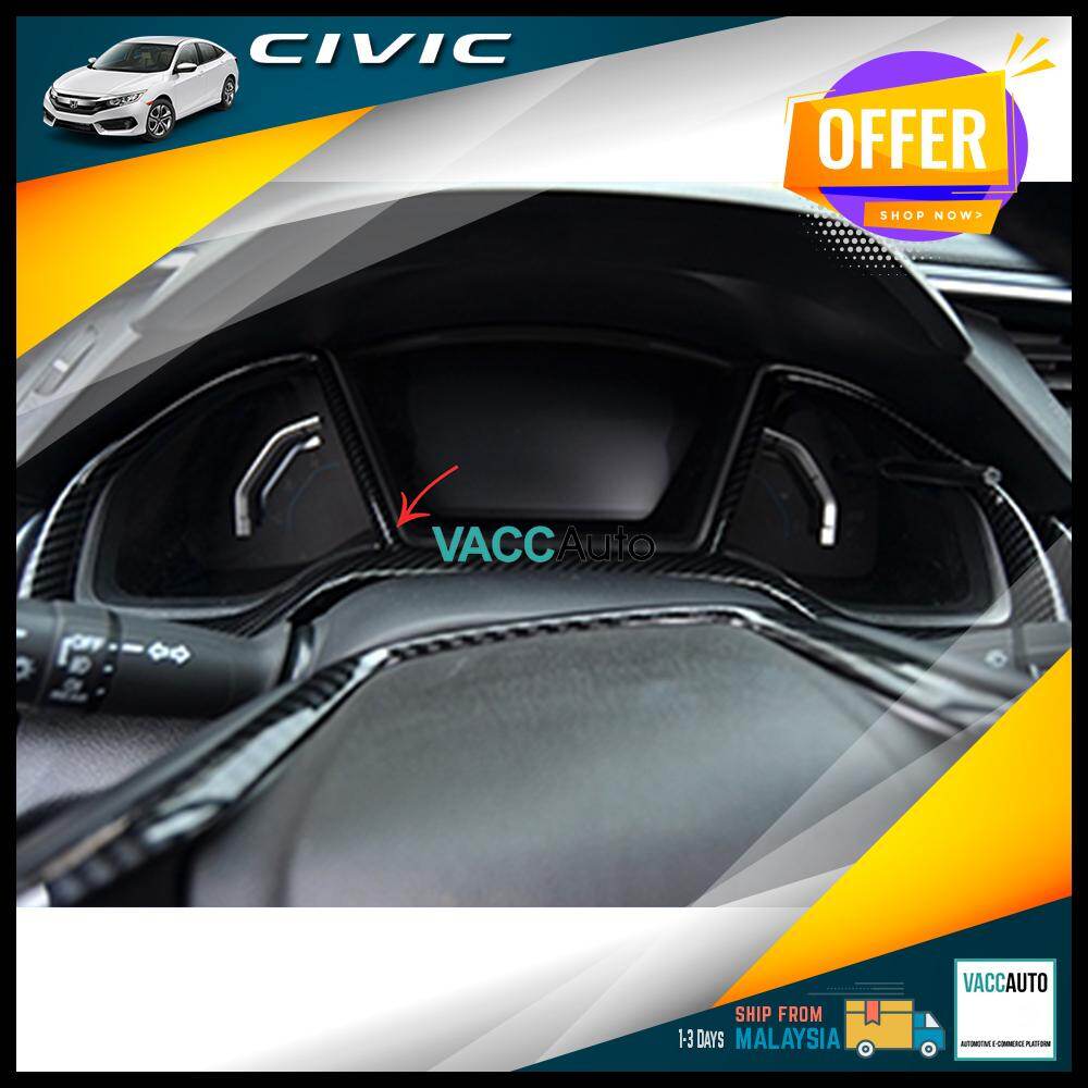 Honda Civic FC 10th Meter Carbon Lining Texture Dashboard Panel Frame ...