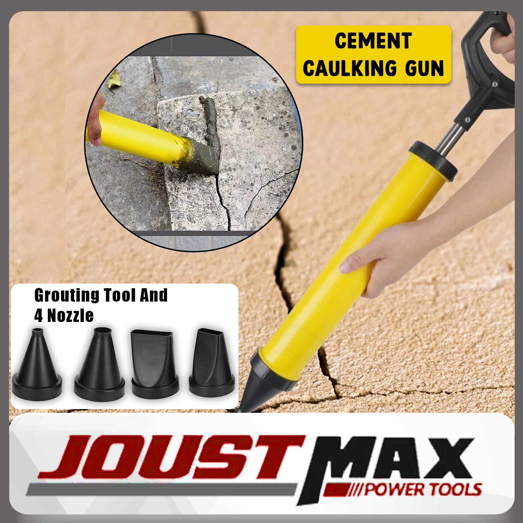 Caulking Gun Cement Lime Pump Grouting Mortar Sprayer Applicator Tool ...