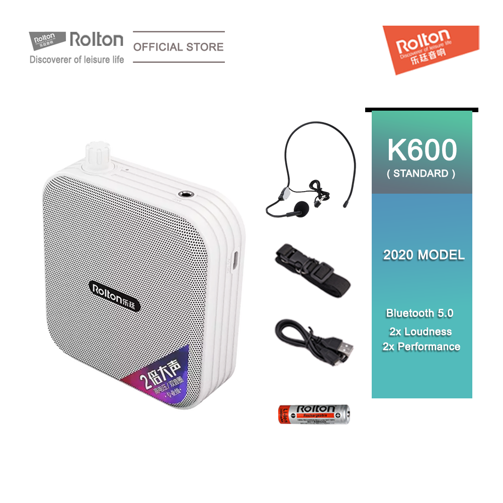 Rolton K600 Voice Amplifier Speaker ( Wired Headset Microphone ...