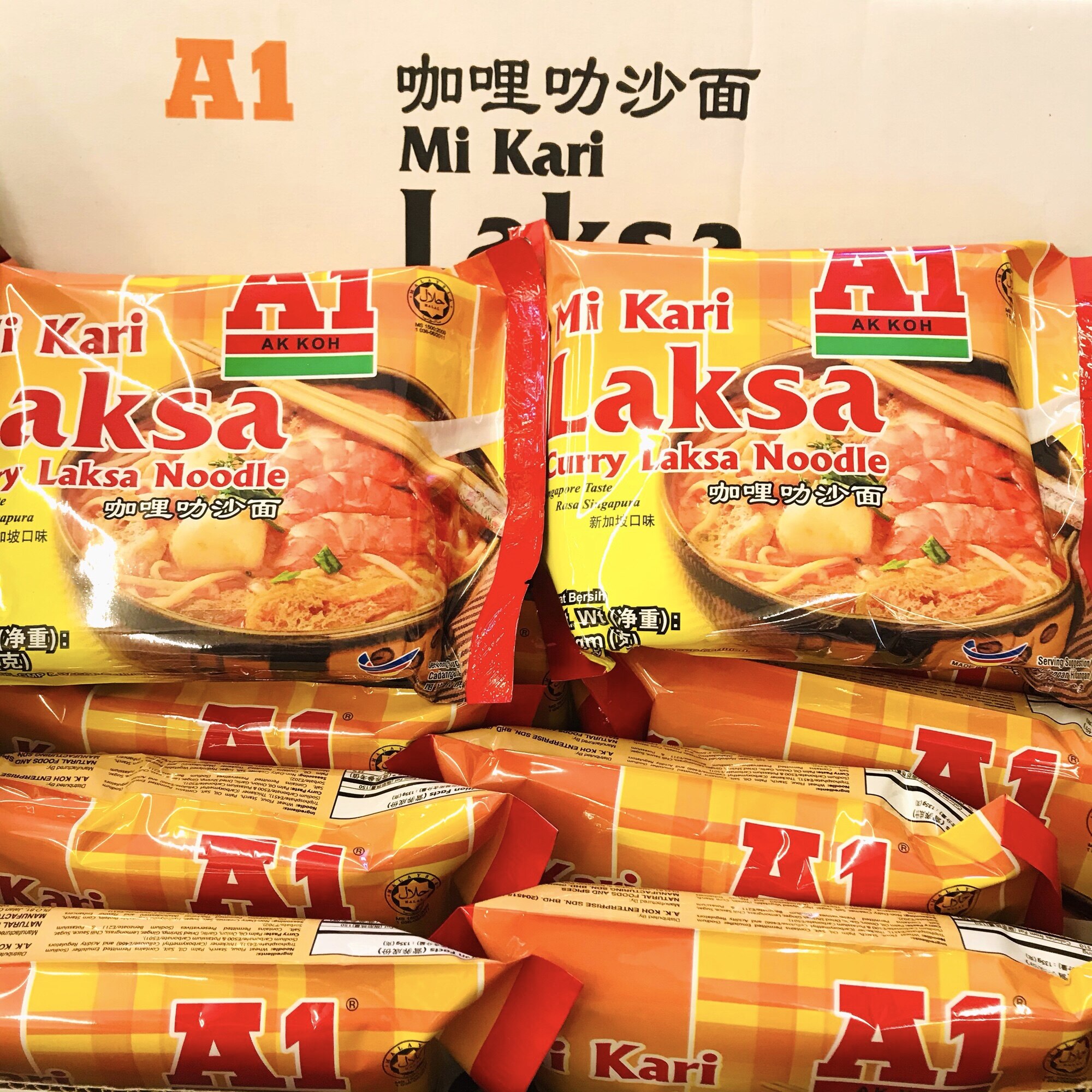 A1 Curry Laksa Noodle / 咖哩叻沙面 135g x 12pkt | Lazada