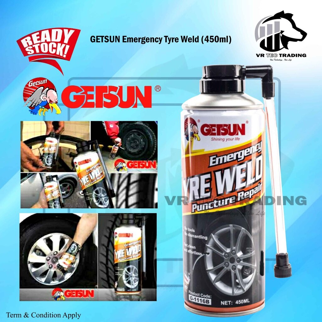 🇲🇾 Ready Stock 💕GETSUN Emergency Tyre Weld (450ml) | Lazada