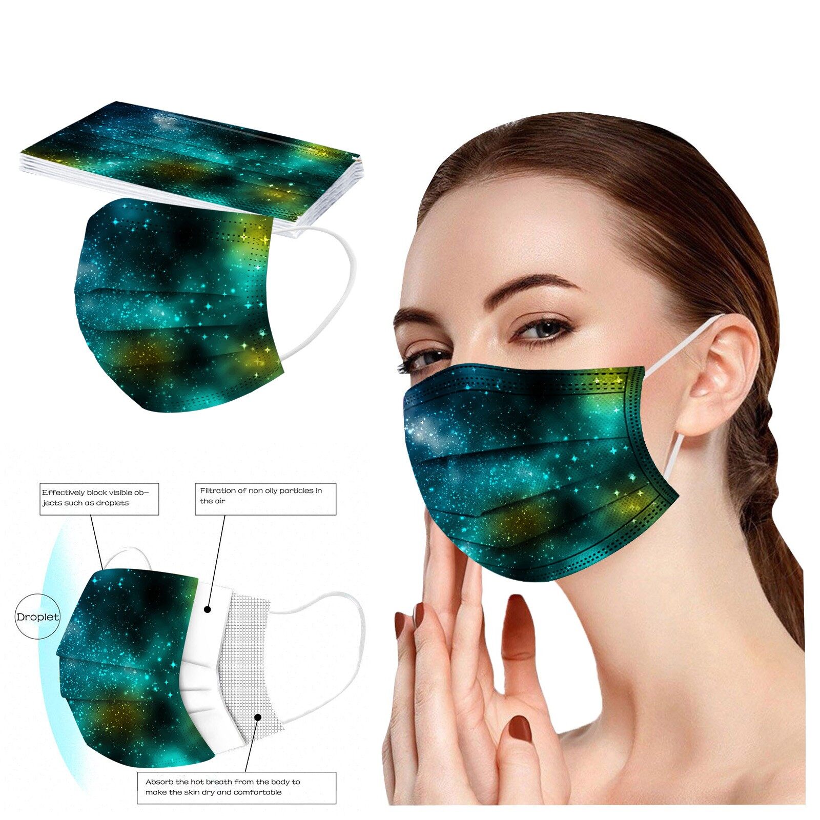 【MM】ผ้าปิดปากจมูก Adult Disposable Anti-pollution Protective Cloth ...