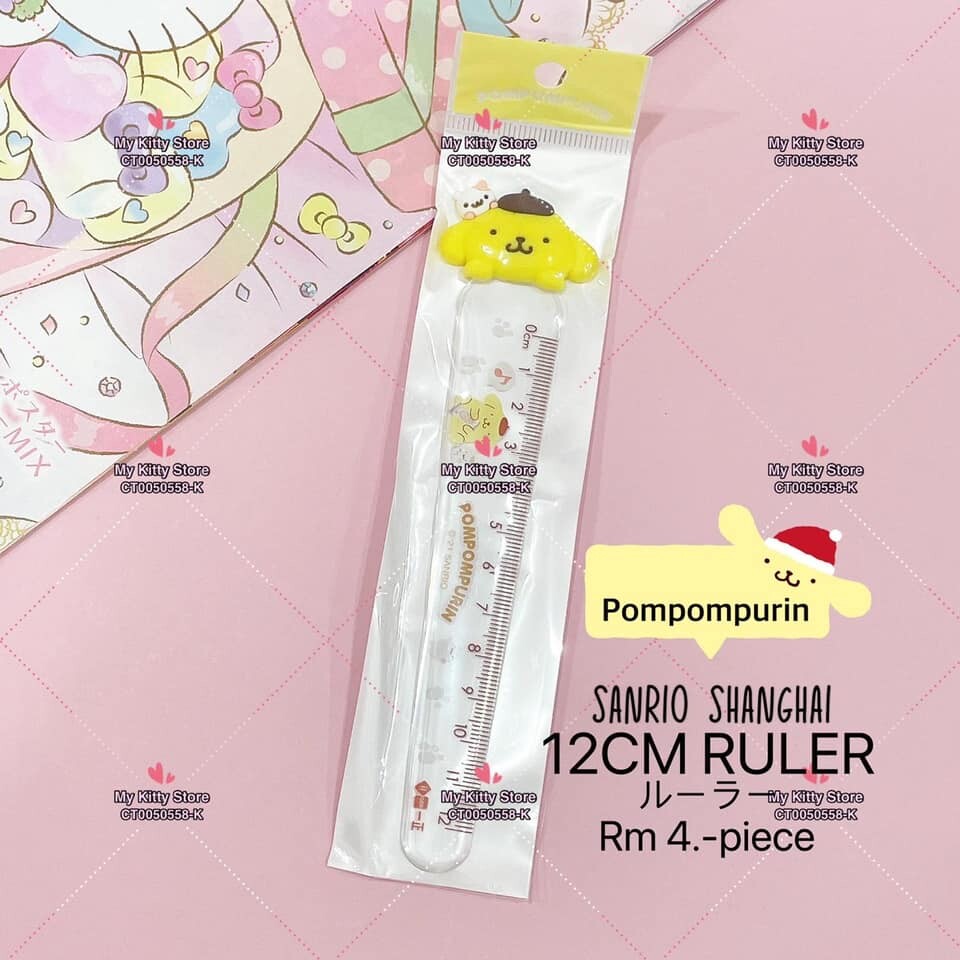 Sanrio Shanghai 3D Cinnamoroll Pompompurin 12cm Transparent Bookmark ...