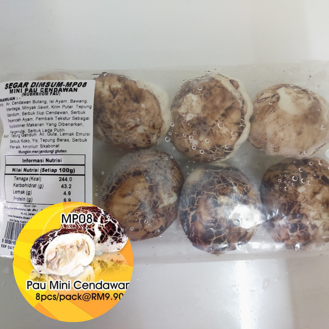 Pau Mini Cendawan Frozen (8pcs) minimum order RM50 dan keatas. | Lazada