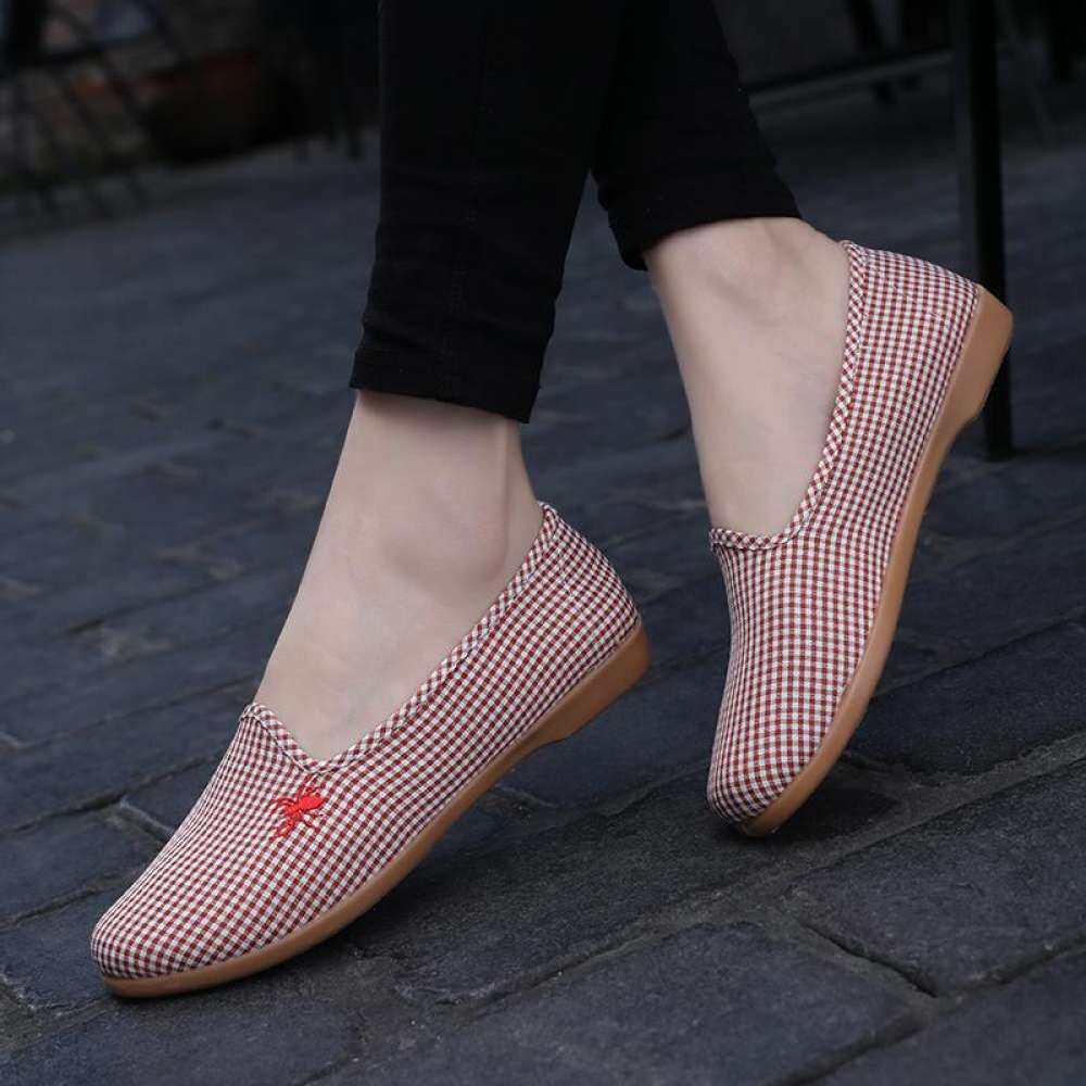 Forya สุภาพสตรีรองเท้าลำลองรองเท้าไม่มีส้นรองเท้าแฟชั่นสุภาพสตรี ...