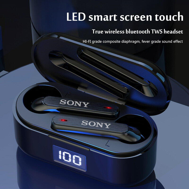 SONY WF-S100ชุดหูฟังไร้สายบลูทูธ V5.0,หูฟังอินเอียร์พร้อมกล่องชาร์จไม่ ...