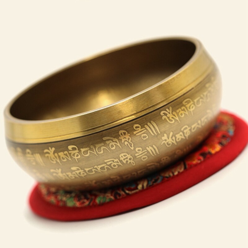 Tibetan Singing Bowls Meditation Set,Sound Chanting Bowl with Mallet ...