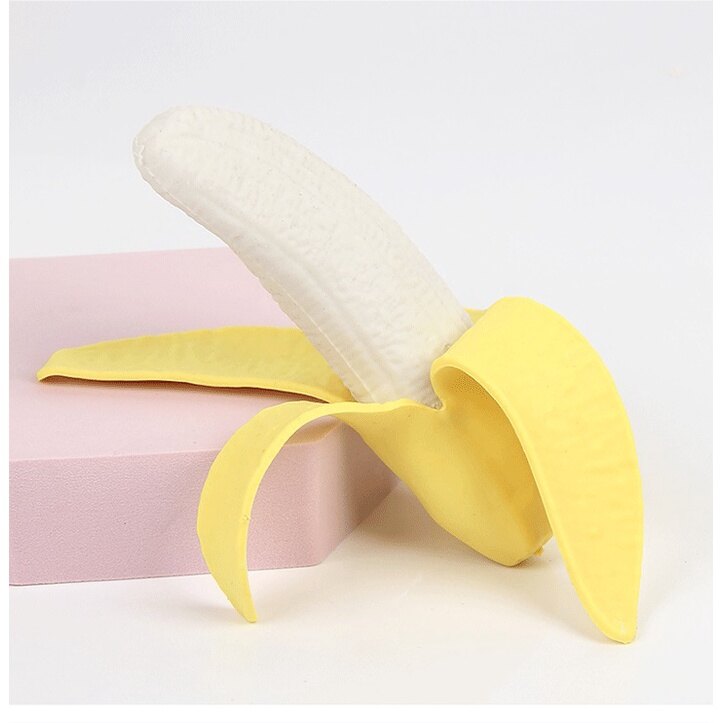 [Ready Stock] Squishy Banana toy with memory kinectic sand Birthday ...