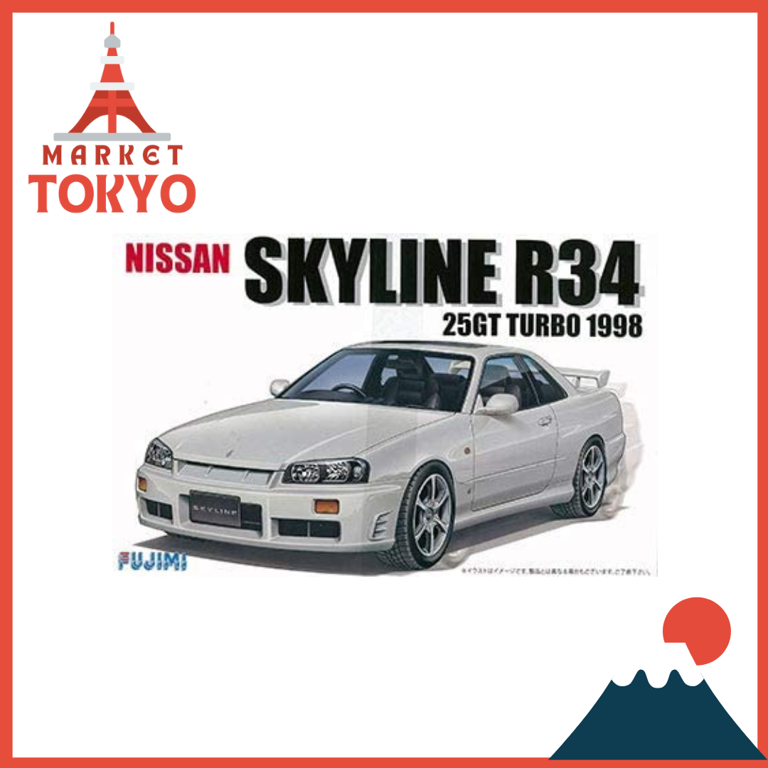 Fujimi Models 1/24 Inch Up Series No.124 Nissan R34 Skyline 25GT Turbo 1998 Plastic model ID124 ...