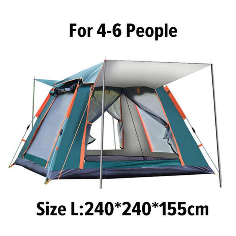 Automatic Tent 4-6 Person Camping Tent Khemah Easy Instant Setup ...