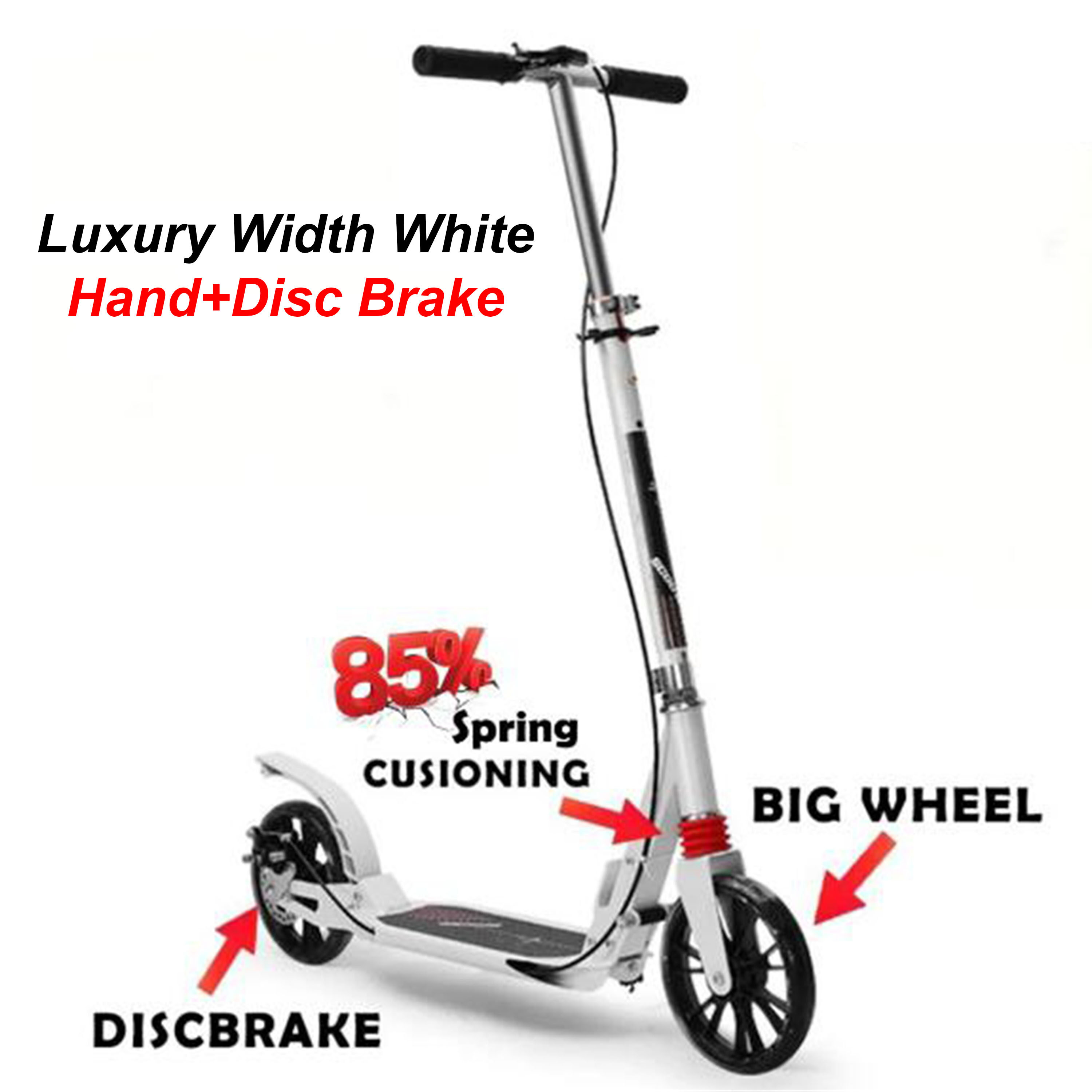 (O Mega) Aluminium Skuter Handbrake Fitness Scooters For Older Children ...