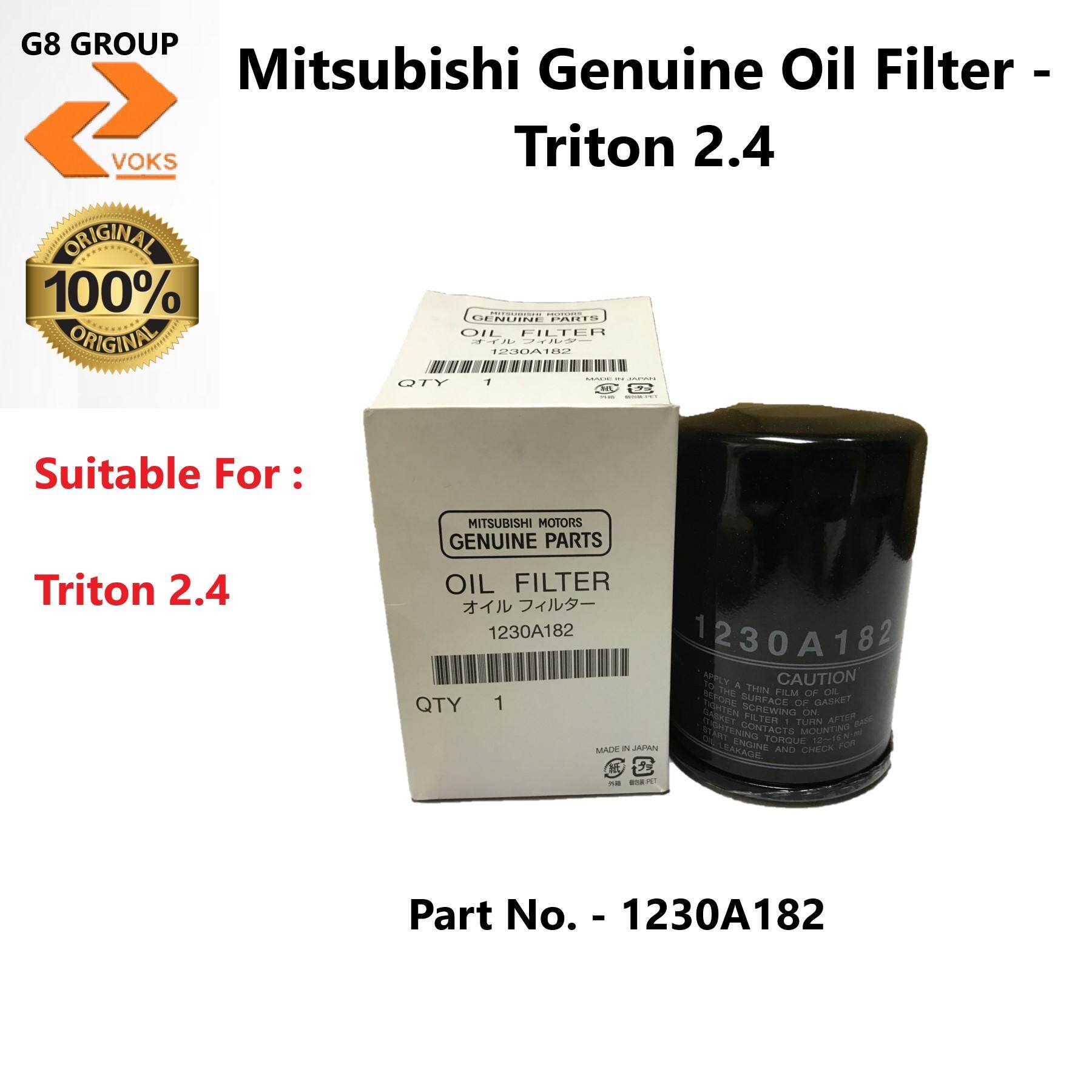 Mitsubishi Genuine Oil Filter - Triton 2.4 ( 1230A182 ) | Lazada