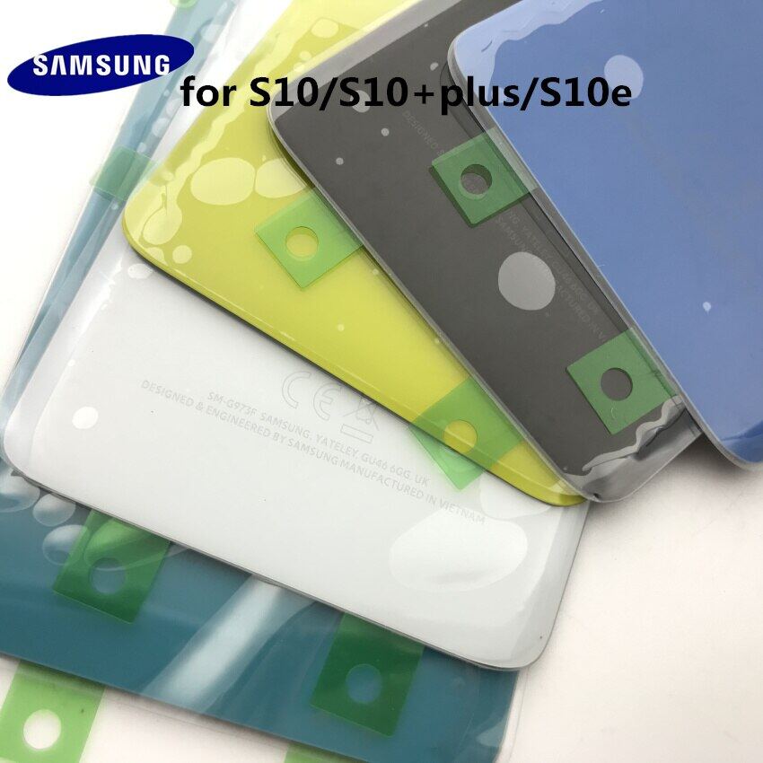 ของแท้เหมาะสำหรับ Samsung Galaxy S10 + Plus G970 G975 S10e G973ฝาหลัง ...