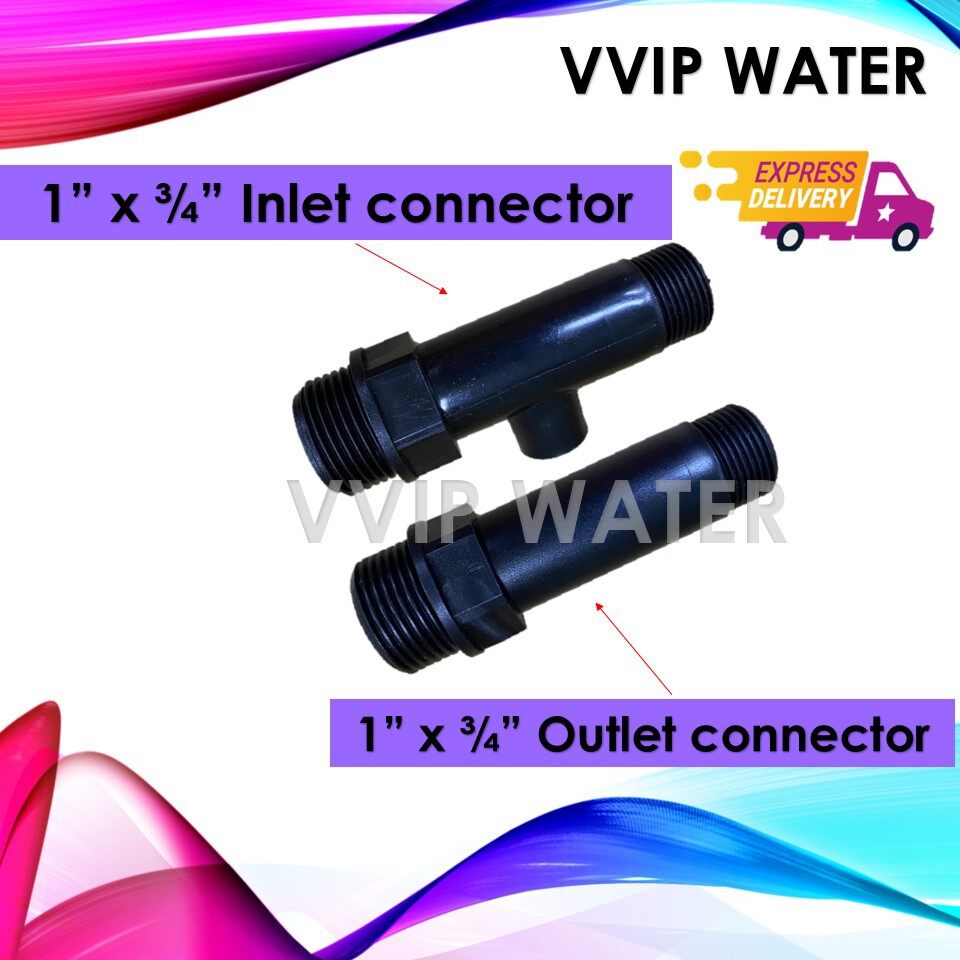 Inlet & Outlet PVC Connector Set For MPV Water Filter For Outdoor Sand ...