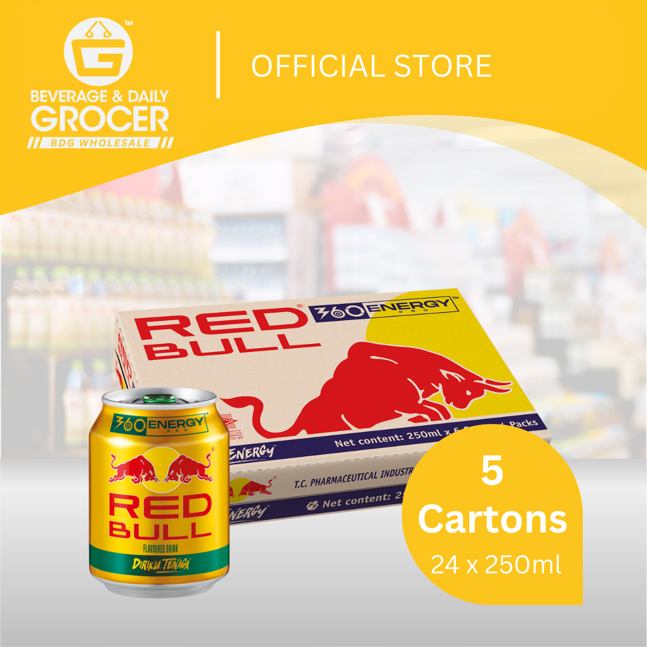 Red Bull Gold Can 24 x 250ml | Lazada