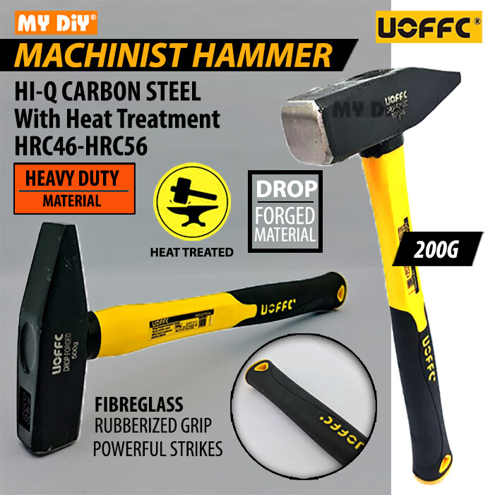 MYDIYHOMEDEPOT - UOFFC 200G 300G 500G 1000G MACHINIST HAMMER METAL WORK ...