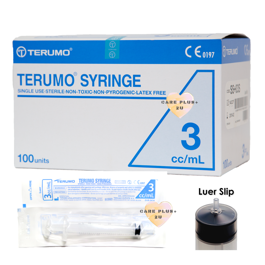 Terumo Syringe Luer Slip [ 3cc/ml / 5cc/ml / 10cc/ml ] (100's/box) | Lazada