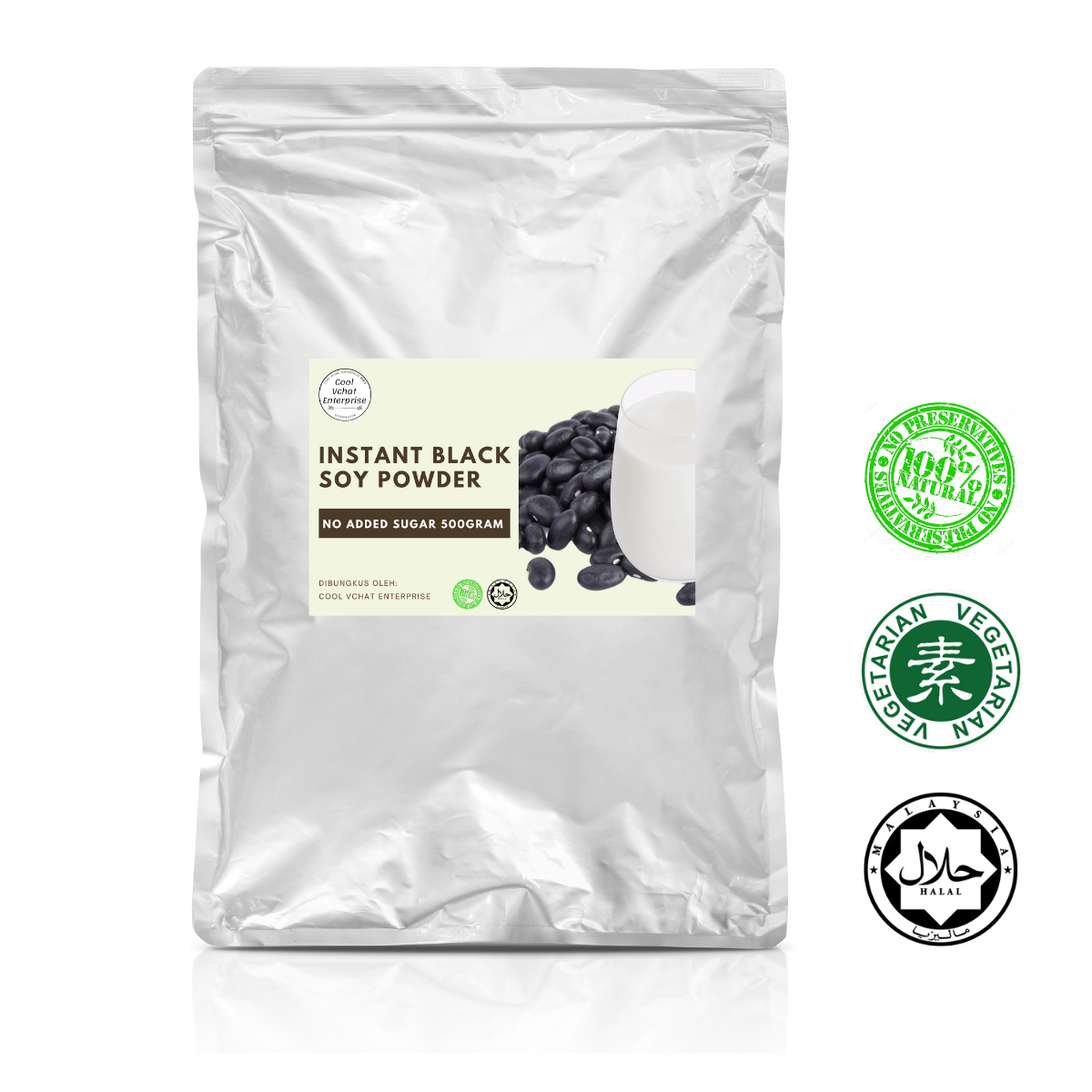 Instant Soymilk Powder No Added Sugar 无糖无奶速溶豆粉 500gram 素 Vegetarian ...