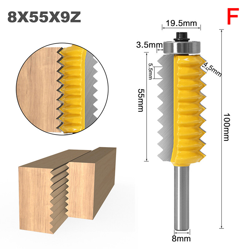 LANG 8mm Shank Milling Cutter Raised Panel Router Bits Mill Tools for ...