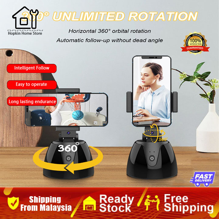 【Shipping From Malaysia】360° Rotation Smart Shooting Auto Face Tracking ...