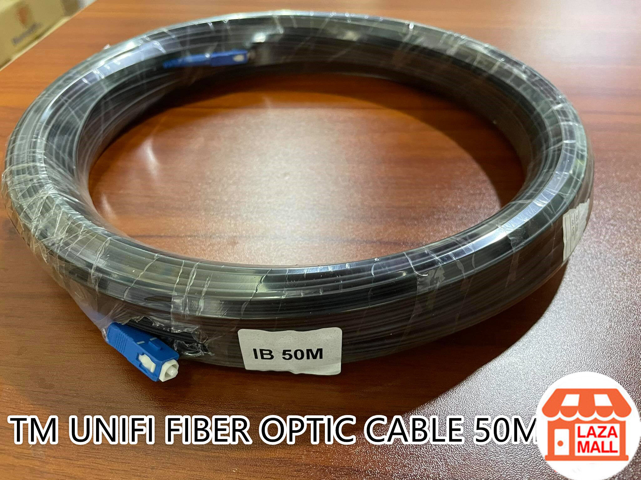 TM UNIFI FIBER OPTIC CABLE WITH CONNECTOR [ 50METER ] KABEL OPTIK SERAT ...