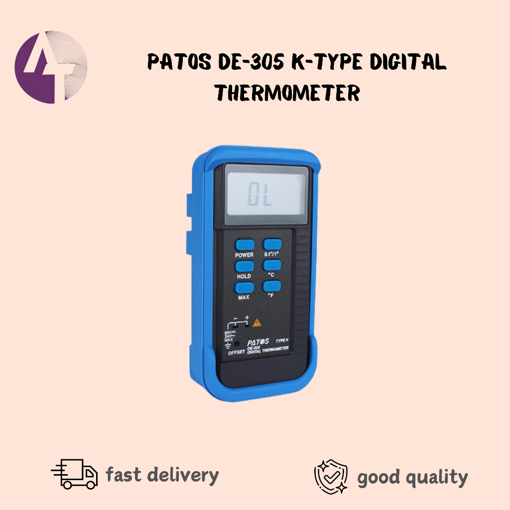 PATOS K-Type Digital Thermometer DE-305 | Lazada