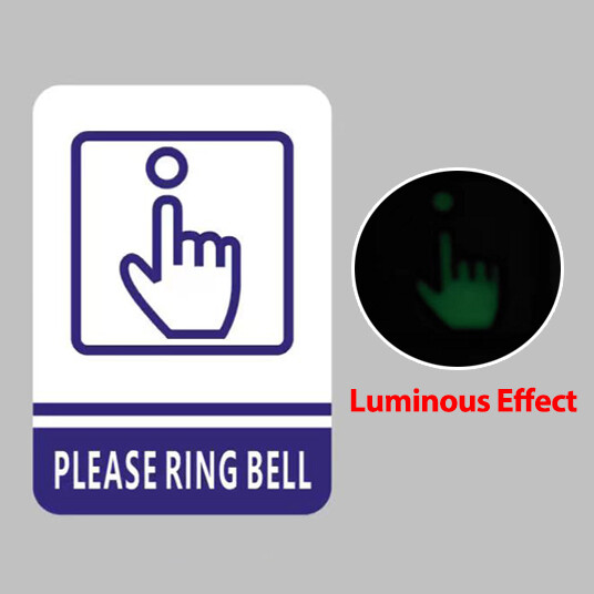 PLEASE RING BELL - PVC Plastic Doorbell Signage Sign Board 10x7cm 3M ...