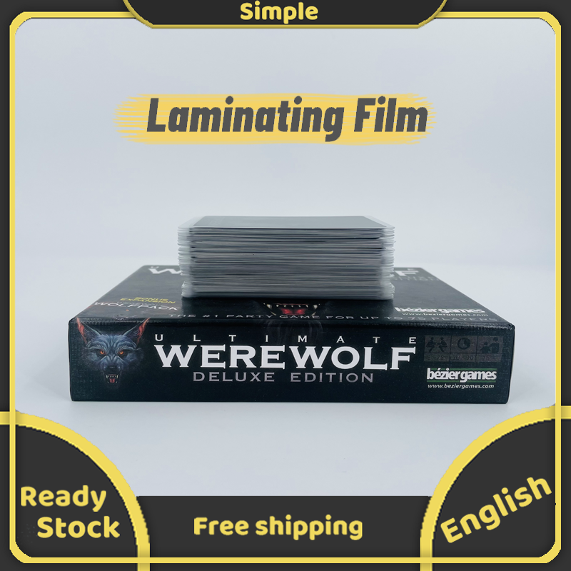 One Night Ultimate Werewolf Deluxe Board Games Laminating Film ...