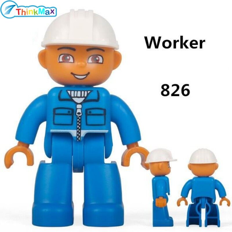 Thinkmax (Legos) Legos Duplo Compatible City Character Staff Man ...