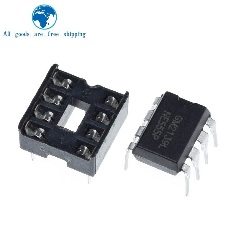 10Pcs (5) NE555 NE555P IC 555 Timer การเขียนโปรแกรม Oscillator ชิปและ8 ...