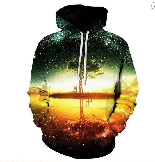 Space Galaxy Hoodies Men/Women Sweatshirt Hooded 3d Brand Clothing Cap ...