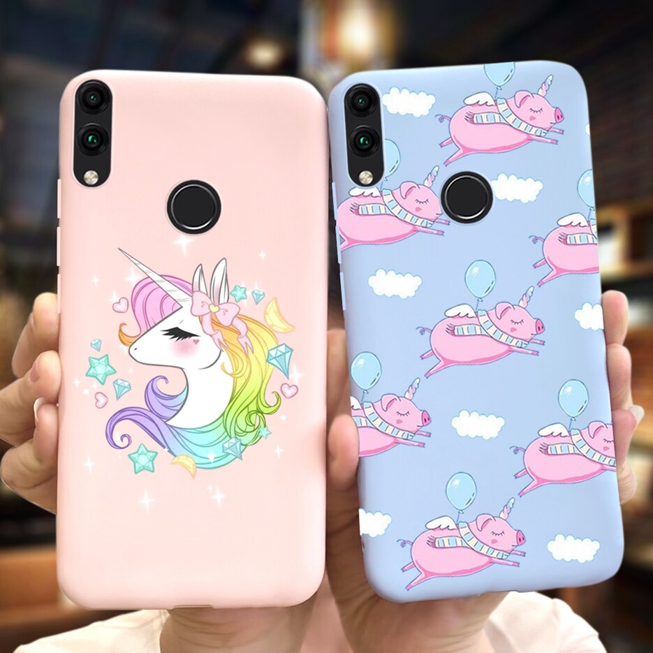 For Honor 8C Case Cute Candy Painted Cover For Huawei Honor 8C 8 C Soft ...