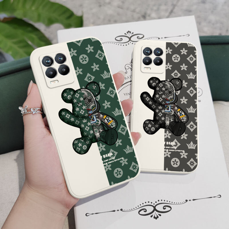 เคสหมีหล่อ OPPO A96 A95 A76 A57 A55 A36 A16 A16K รู้สึกสบาย ความคิด ...