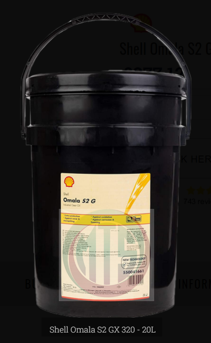 Omala S2 GX 320 20L Industrial Gear Oil | Lazada