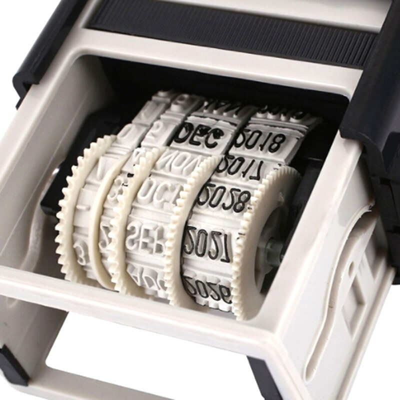 Xingtu 4Mm date stamp roller date stamp with ink english diy date seal ...