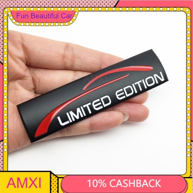 NEW Car styling 3D Metal Car Sticker Chrome Limited Edition Logo ...