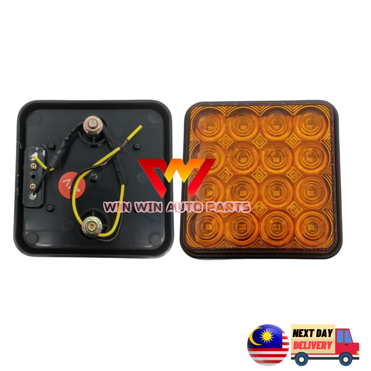 Shiliduo LED FLASH LAMP SD-6003 12V/ 24V RED Yellow SQUARE CAR AND ...