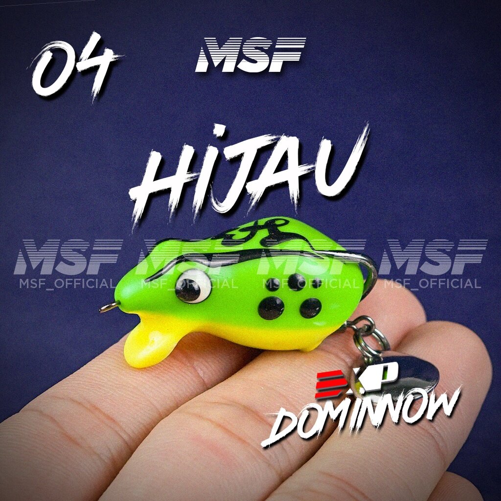 [MSF] EXP Dominnow & Dominnow V2 Soft Frog Thailand | 3.6cm / 4.7cm | Katak Getah Haruan Casting ...