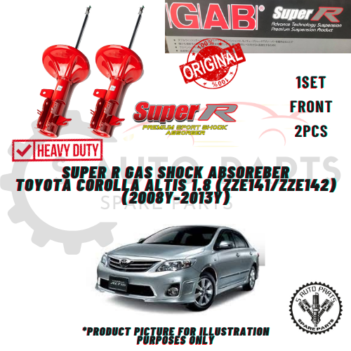 TOYOTA COROLLA ALTIS 1.8 (ZZE141/ZZE142) (FRONT) GAB SUPER R SPORT ...