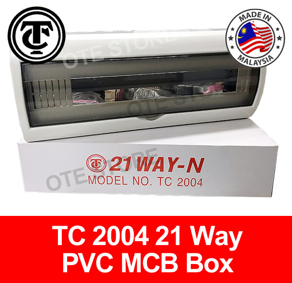 TC 2004 21 WAY PVC MCB BOX (Made in Malaysia) | Lazada