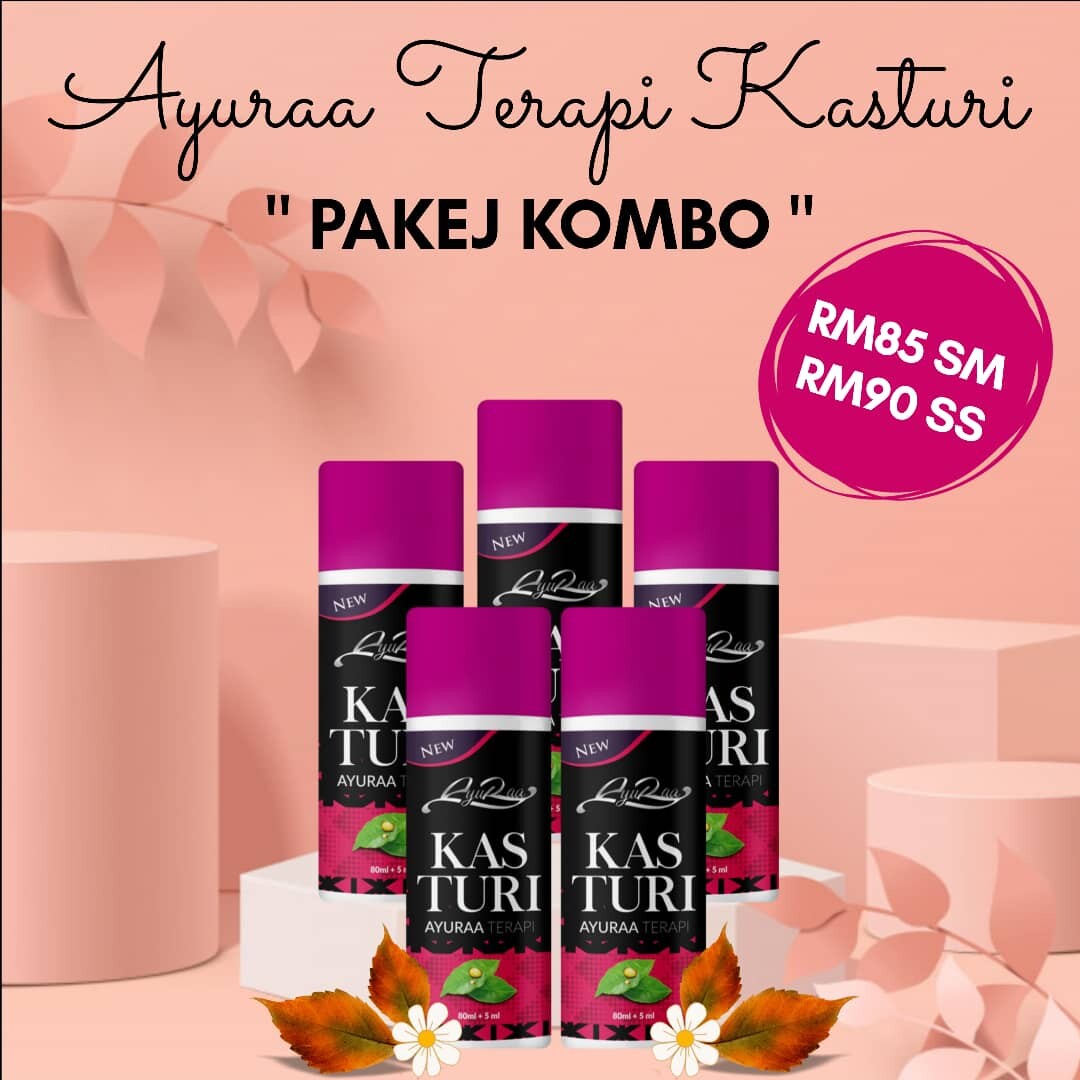 READY STOCK!! AYURAA TERAPI KASTURI SET COMBO 80ML X 5 | Lazada