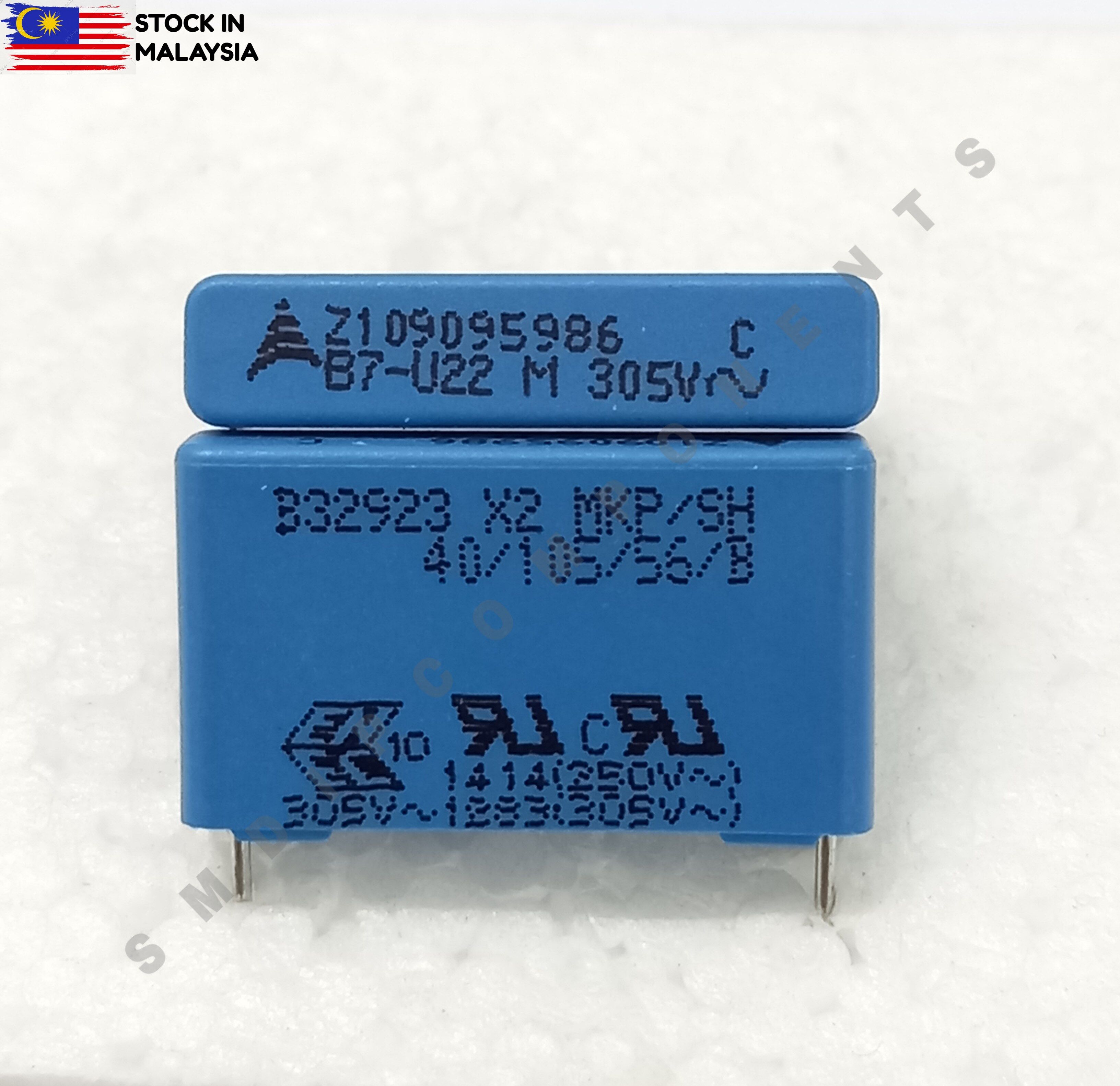 MKP 0.22uF 305V, X2 AC Film Capacitor, 14.5 (H) x 5 (D) X 22.5 (Lead Spacing) | Lazada