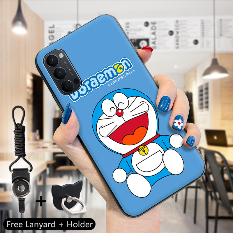 Phone Casing Case For OPPO Reno4 Reno 4 4G ( Finger Ring + Lanyard ...