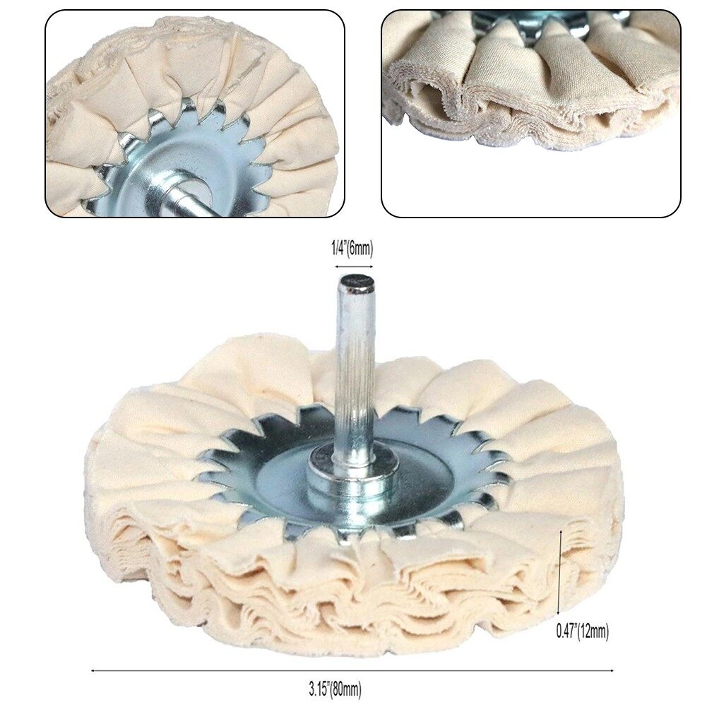 Nice แบบพกพา Buffing Wheel Buffs ล้อ Buffing Cotton Airway Open Bias ...