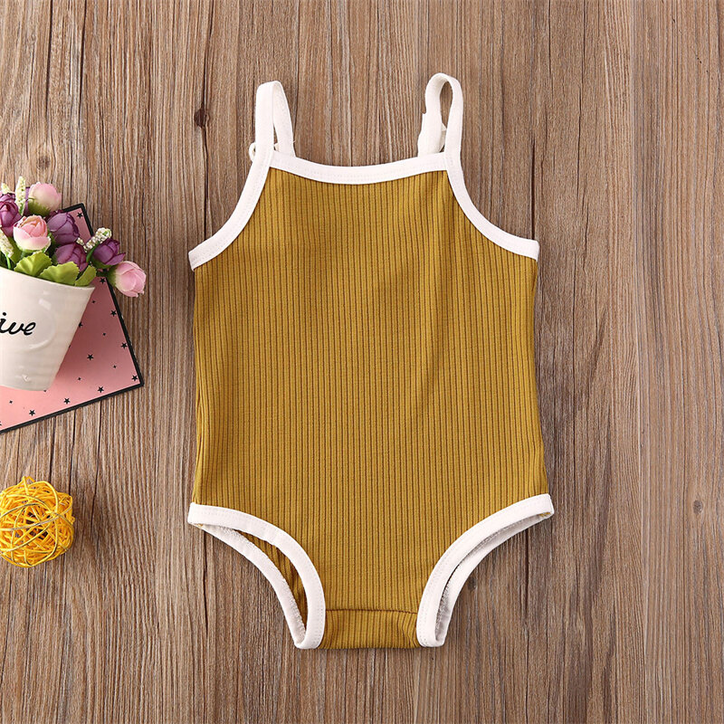 Thorn Tree Baby Girls Swimsuit Summer Sleeveless Backless Bikini Solid ...